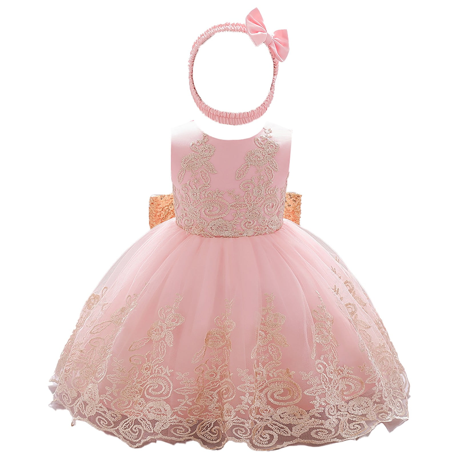 Ruyang Girls Puffy Lace Princess Dress Set Flower Girl Wedding Dresses ...