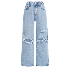 Girls Rip Jeans in Various Styles and Colors for Casual Looks