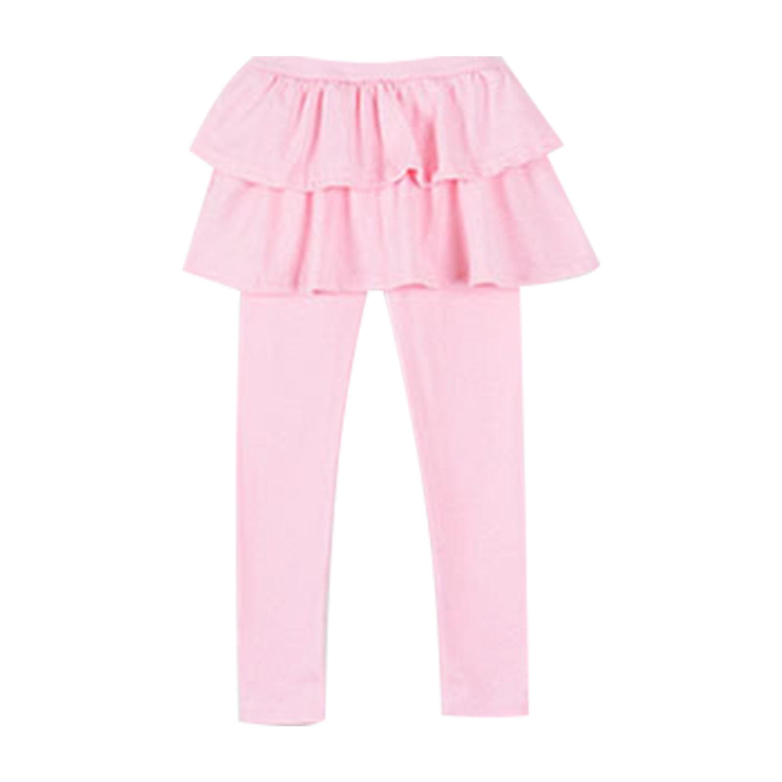 Ruyang Girls School 𝐔niform Pants with Ruffle Tutu Skirt Kids Solid ...