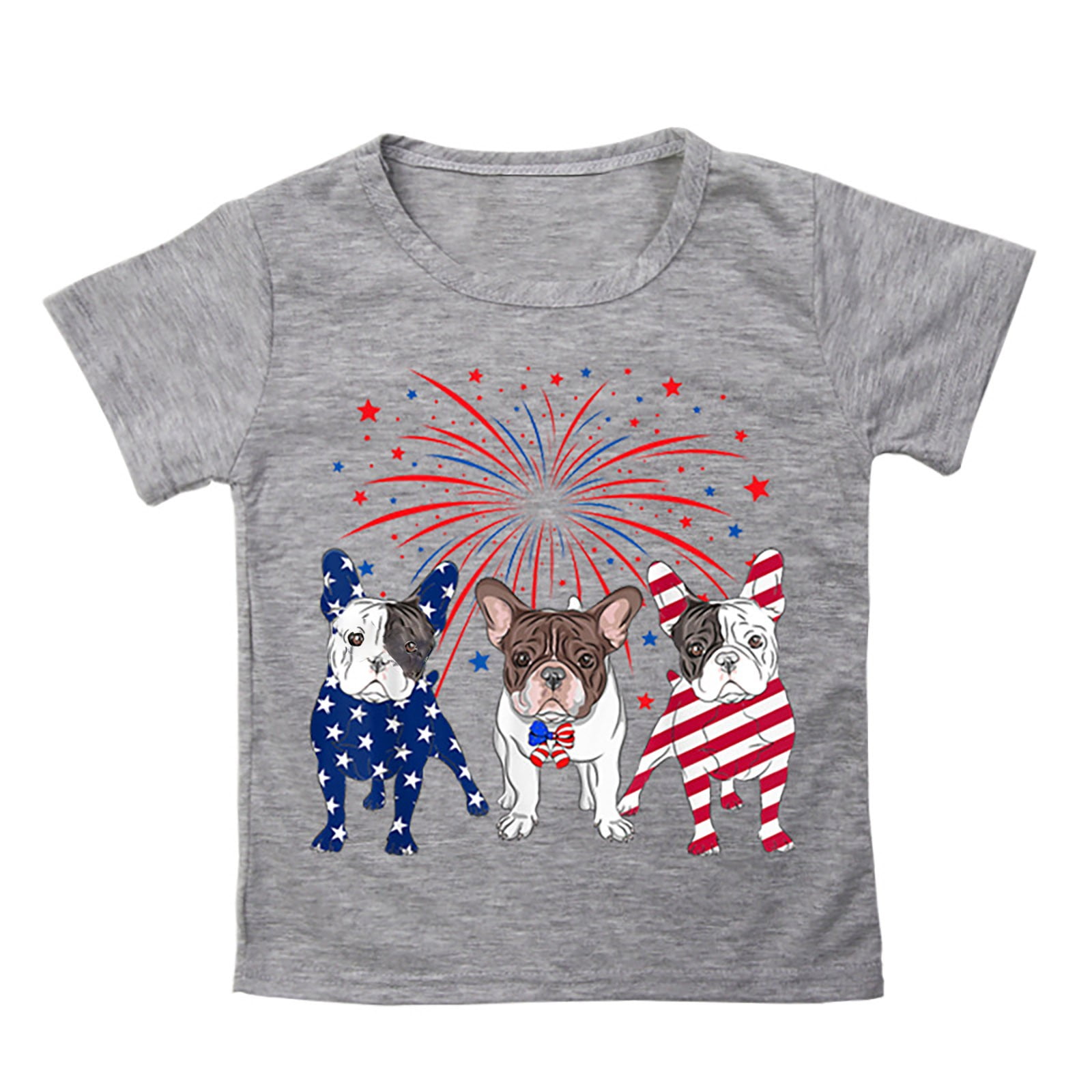 Ruyang Kids 4th of July Shirt Little Girls Cute American Flag T-Shirts ...