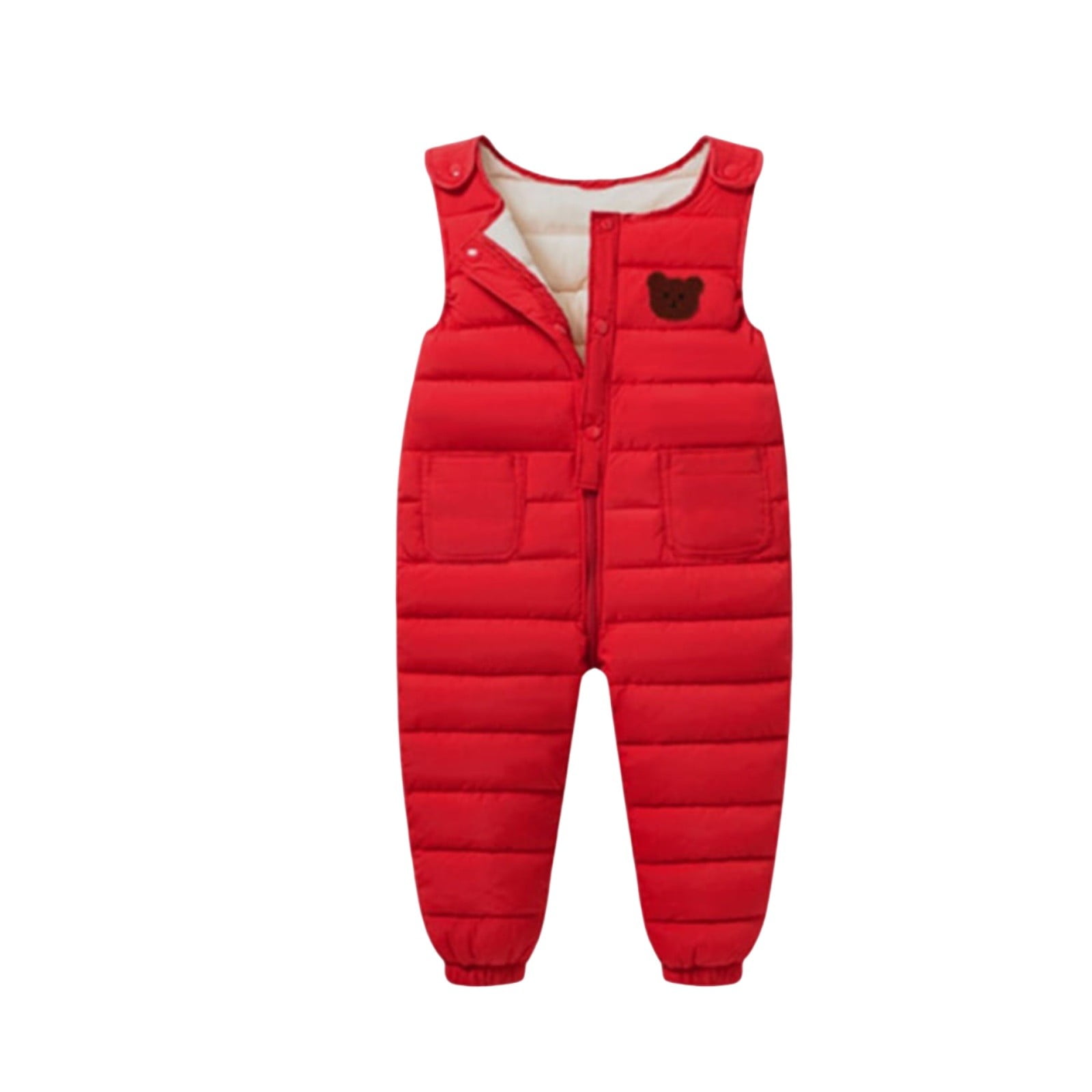 Ruyang Toddler Baby Snow Pants Fleece Lined Puffer Snowsuit Winter Warm ...