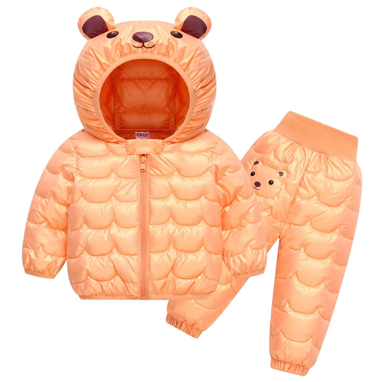 Ruyang Toddler Winter Puffer Girls Pants And Puffer Boys Jackets Set ...