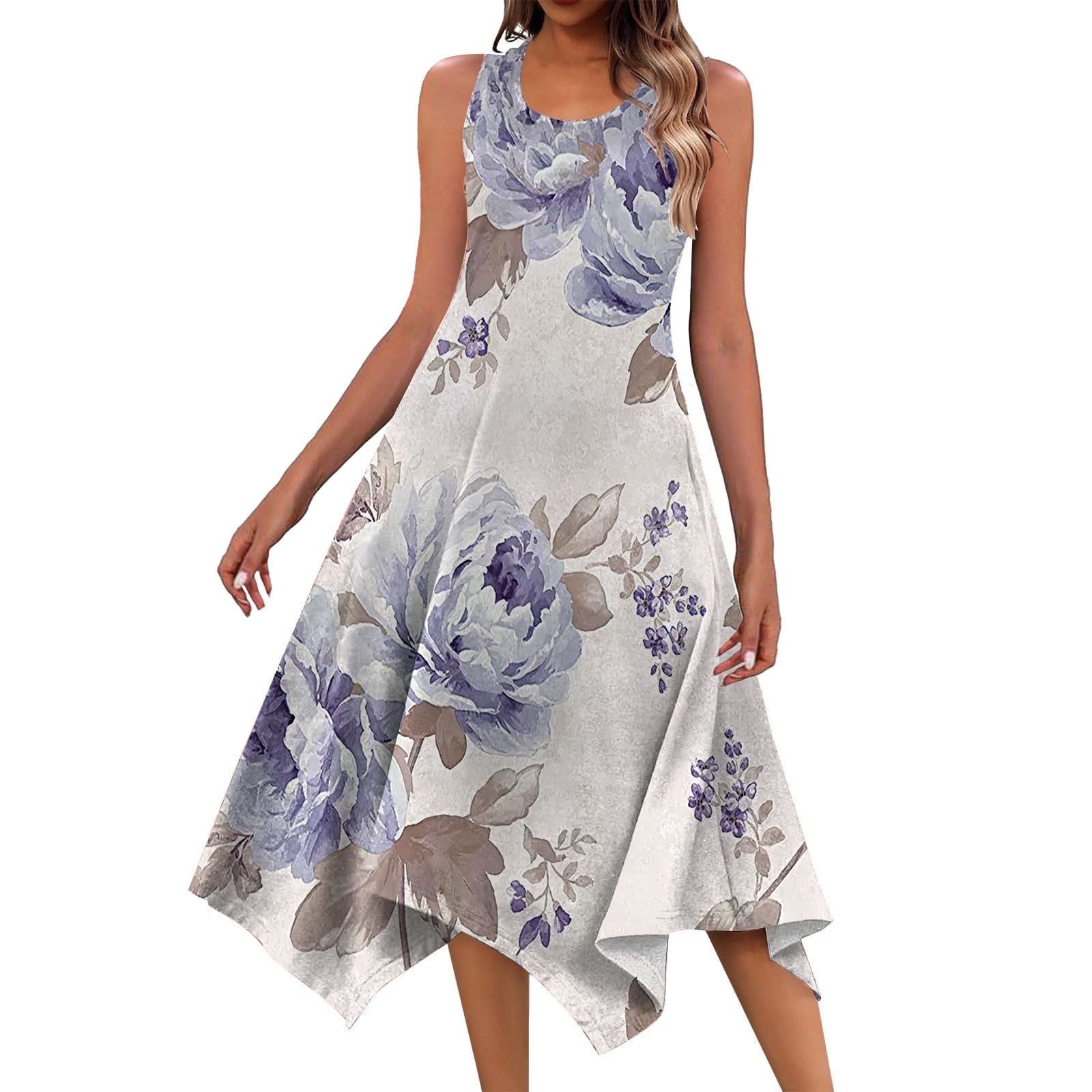 Ruyang Women Boho Floral Dresses, Women's Summer Dresses 2024 Beach ...