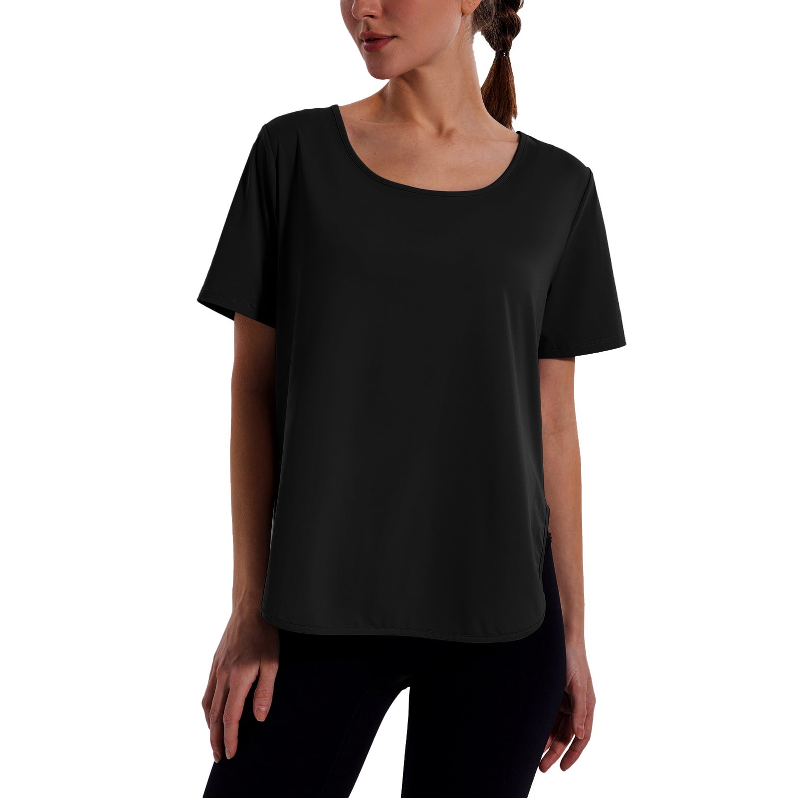 Ruyang Workout Tops Women's Sun Shirts UPF 50+ Short Sleeve Hiking Tops ...