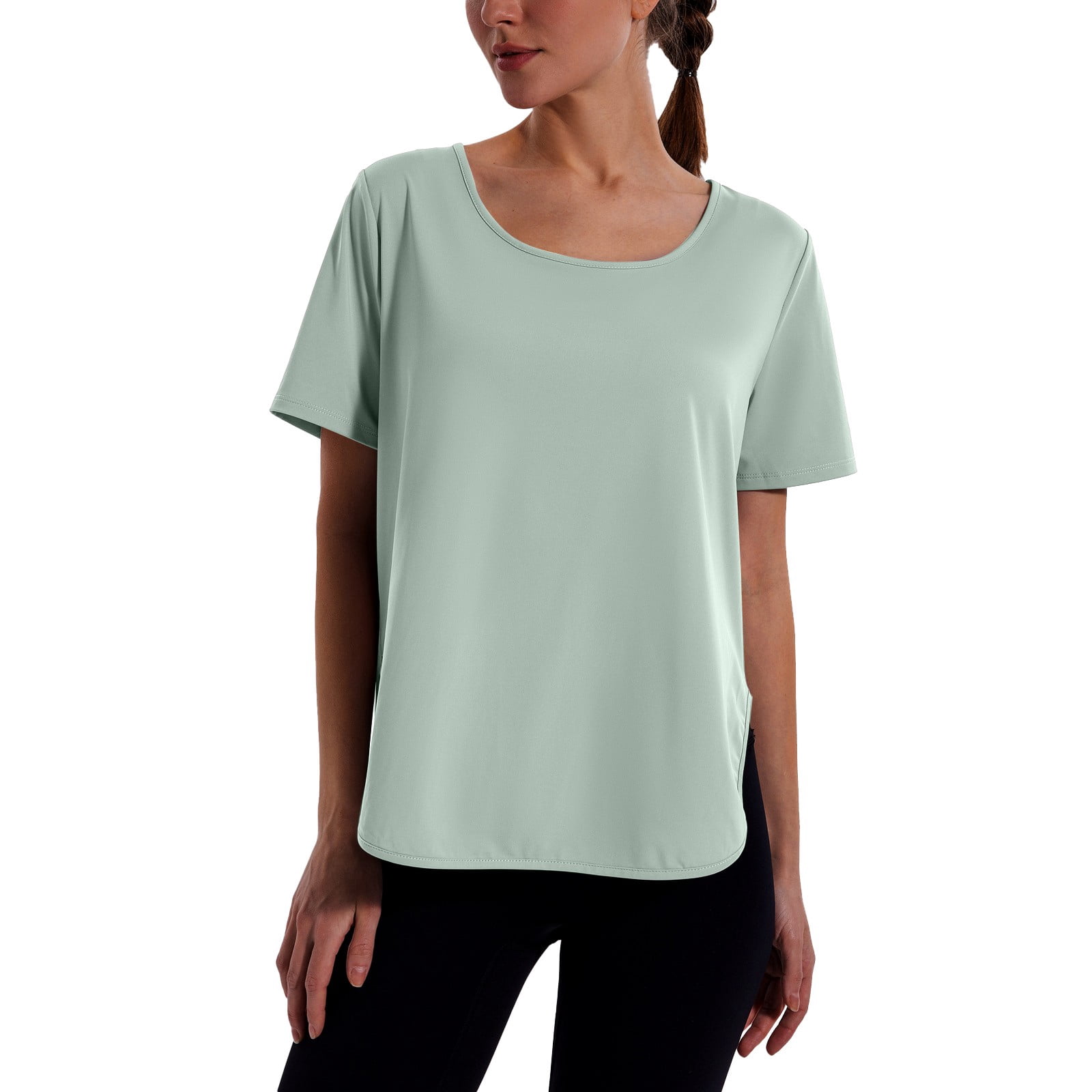 Ruyang Workout Tops Women's Sun Shirts UPF 50+ Short Sleeve Hiking Tops ...