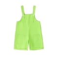 Ruyang Youth Shortalls for Girls Boys Classic Sleeveless Romper Soft ...