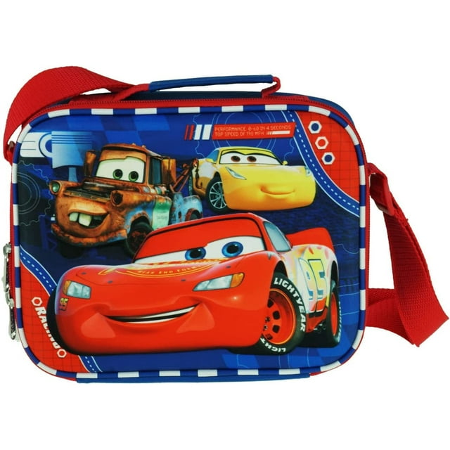 Ruz Disney Cars Lighning McQueen 3-D EVA Molded Lunch Box - Walmart.com