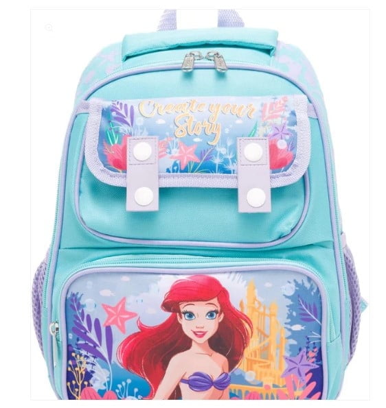 Ruz The Little Mermaid Ariel 12 Inch Backpack with Padded Back and ...