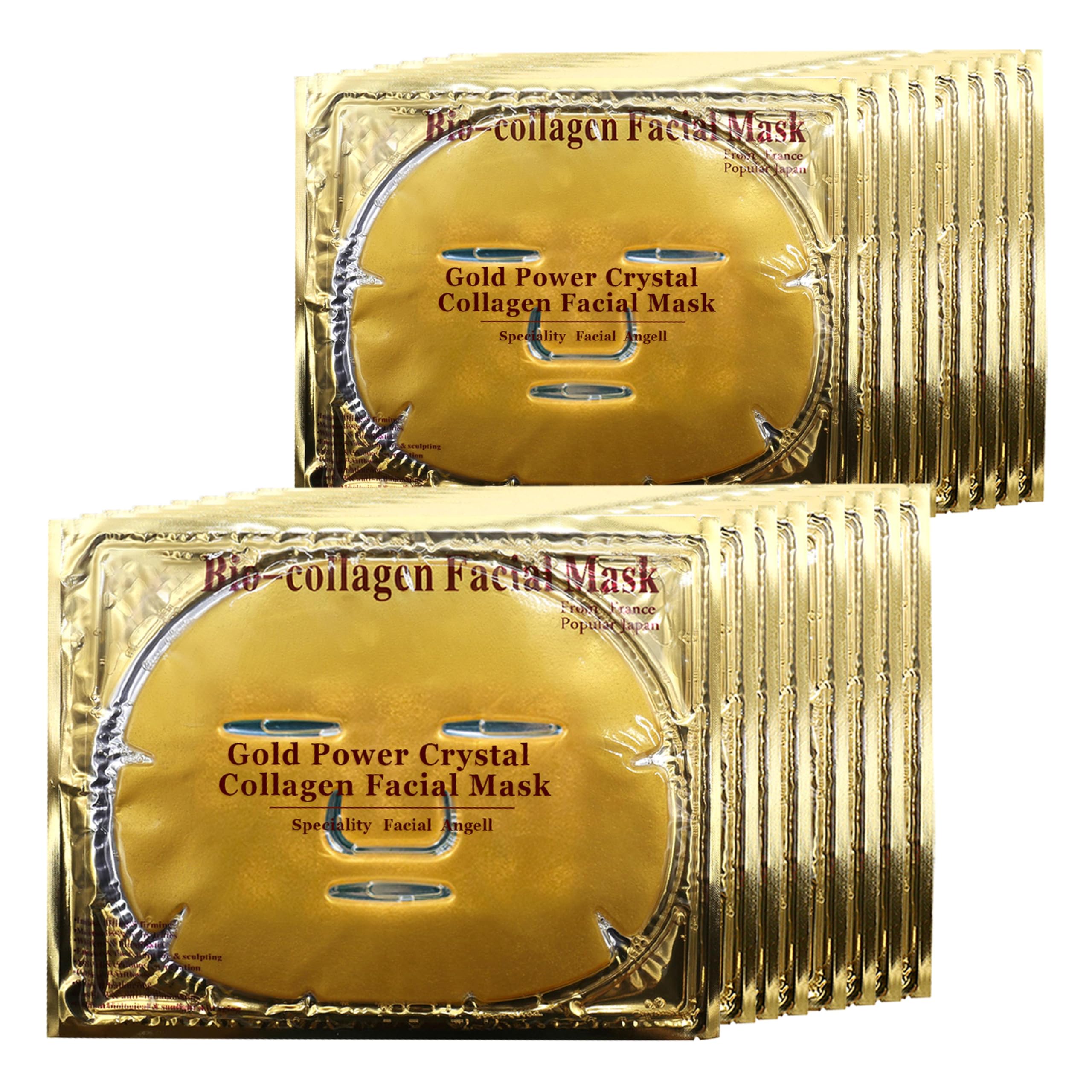 Ruzzut 15PCS Collagen Facial BCA3 Masks - Skin Care Hydrating Face ...