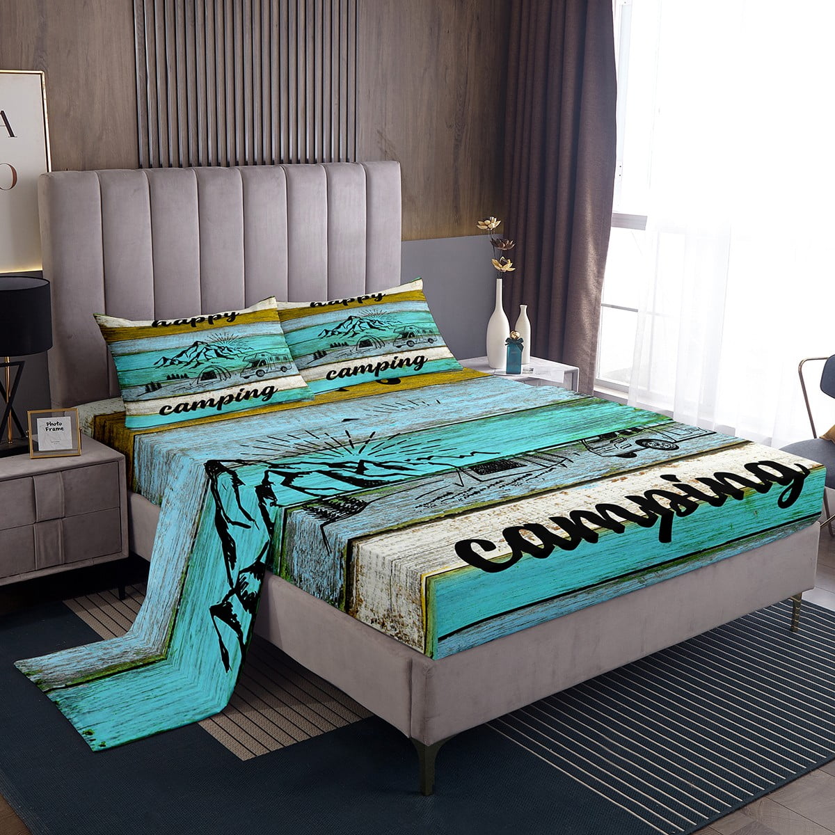 Rv Camper Sheets Happy Camping Sheet Set, Happy Camping Bed Sheets Set ...
