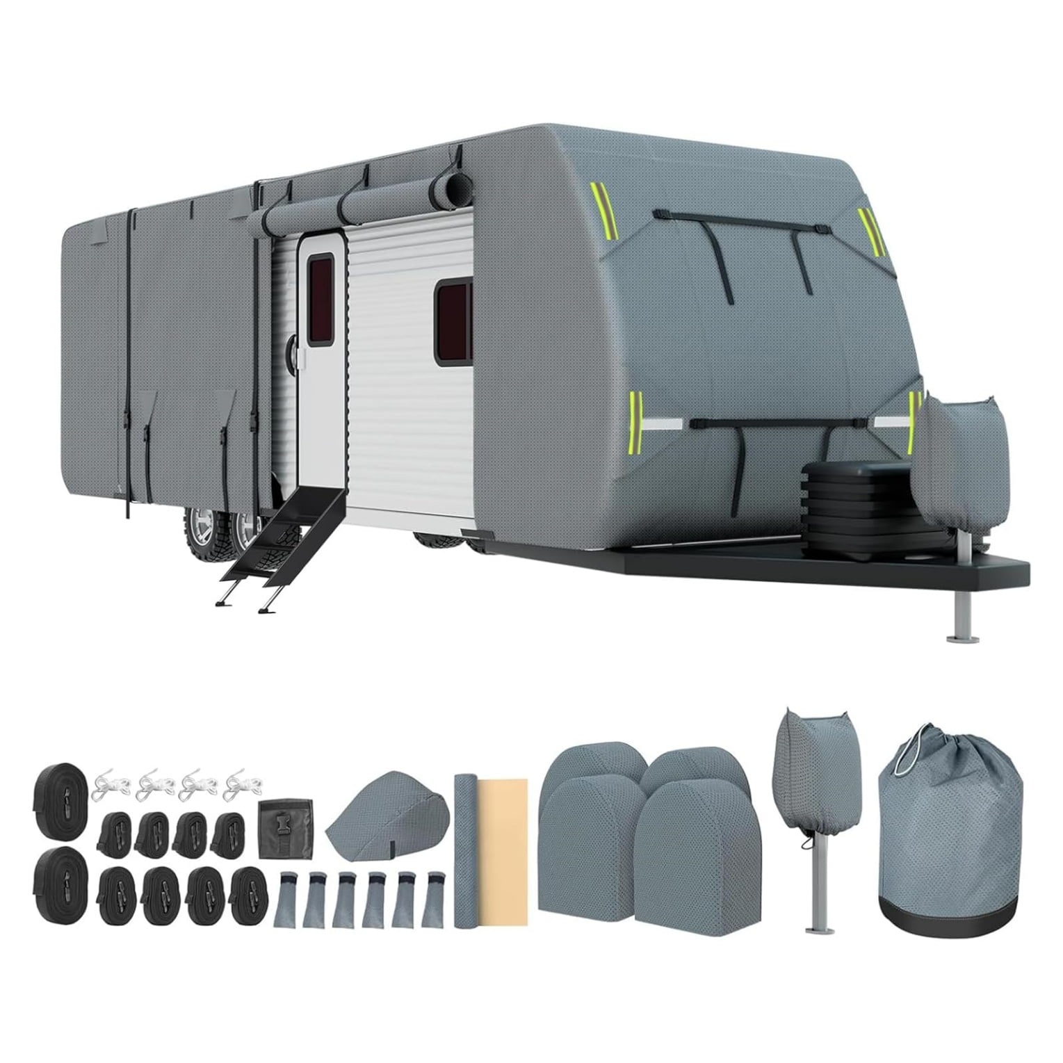 Rv Cover,Travel Trailer Extra-Thick Upgraded 7 Layers Heavy Duty ...