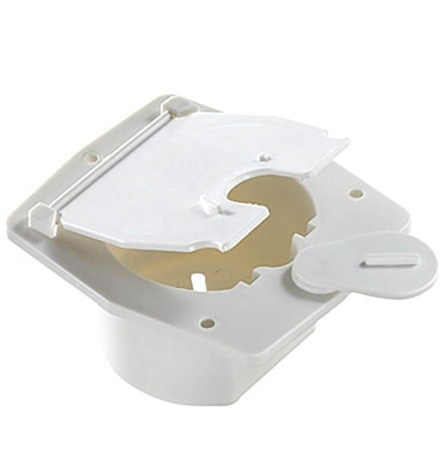 Rv Designer B140 Basic Flat Sided Cable Hatch - Polar White - Walmart.com
