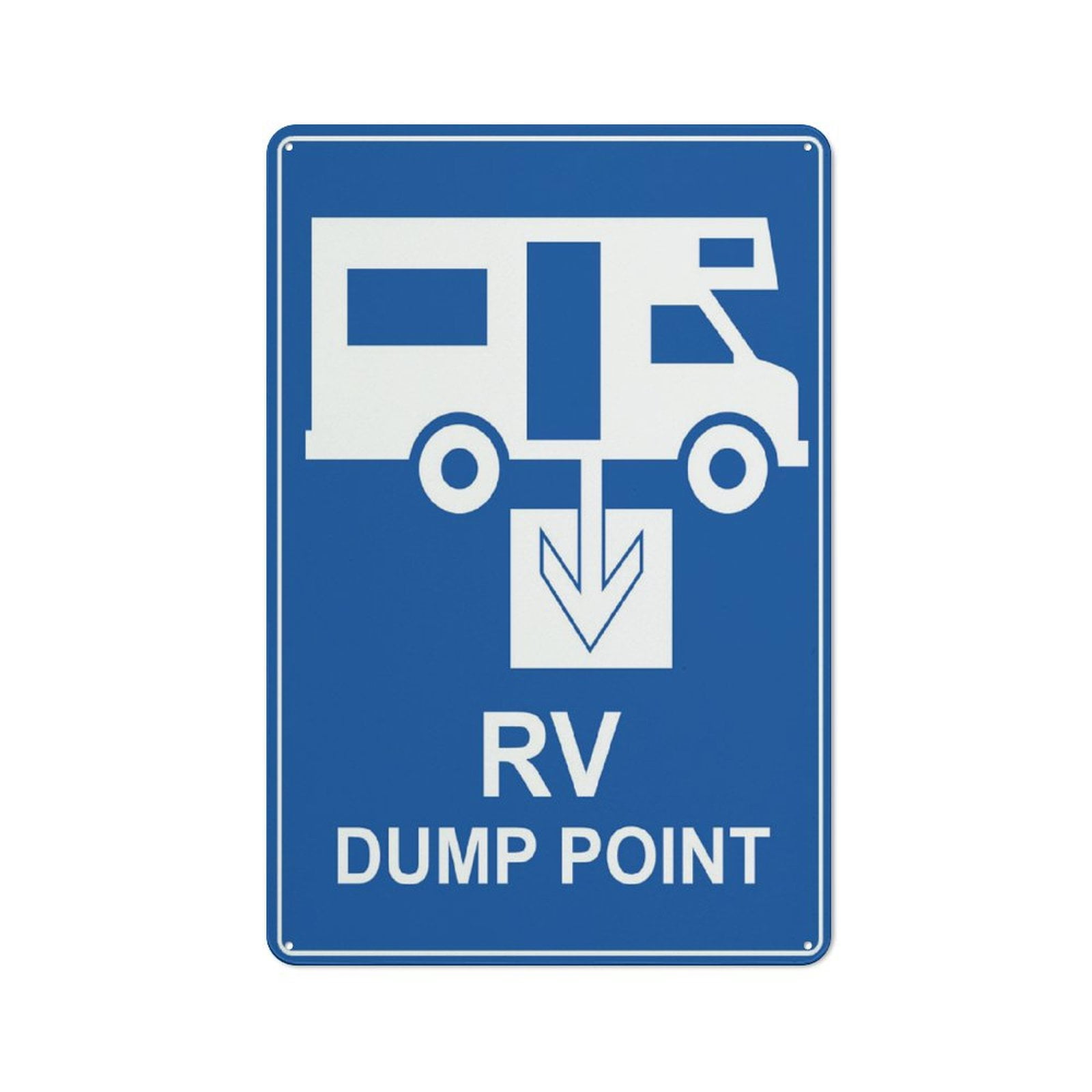 Rv Dump Point Sign 8 X 12 Inches Rust Free Aluminum - Uv Protected ...