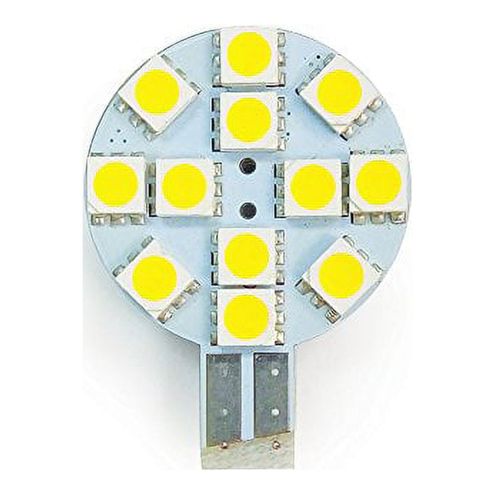 RV LIGHTING Eco-LED Cold White LED 921 Disk Bulb, with 12 SMD 5050 ...