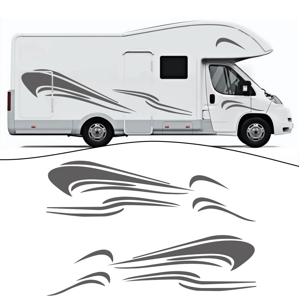 Rv Motorhome Caravan Horsebox Campervan Graphics Decals Stripe Sides ...