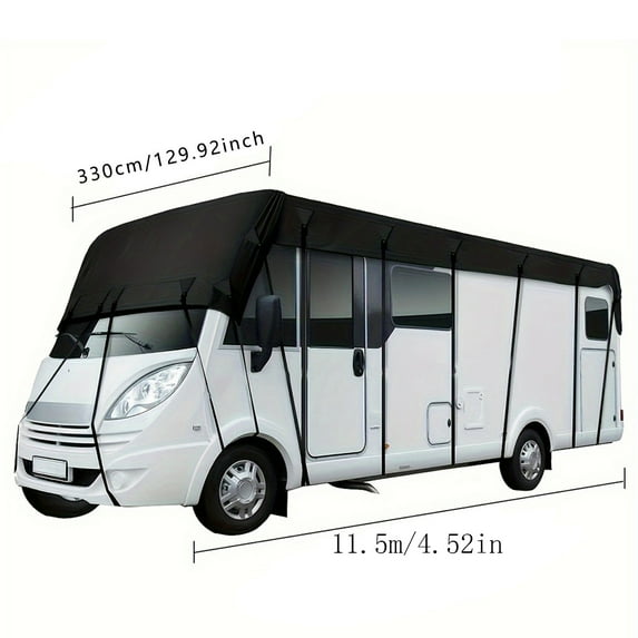 Rv Roof Cover Foldable, Waterproof 210d Oxford Cloth Rv Roof Cover Fits ...