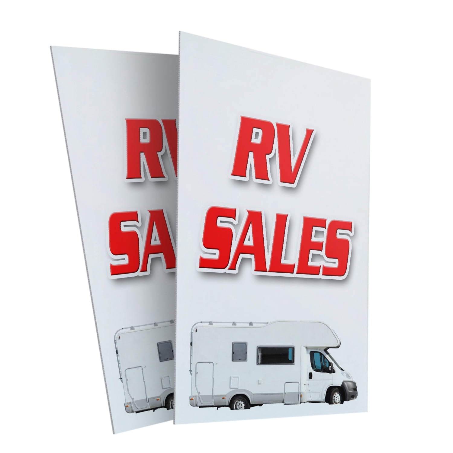 Rv Sales (2-PACK) 24" x 36" Plastic Signs | Sign Insert 4mm Corrugated ...