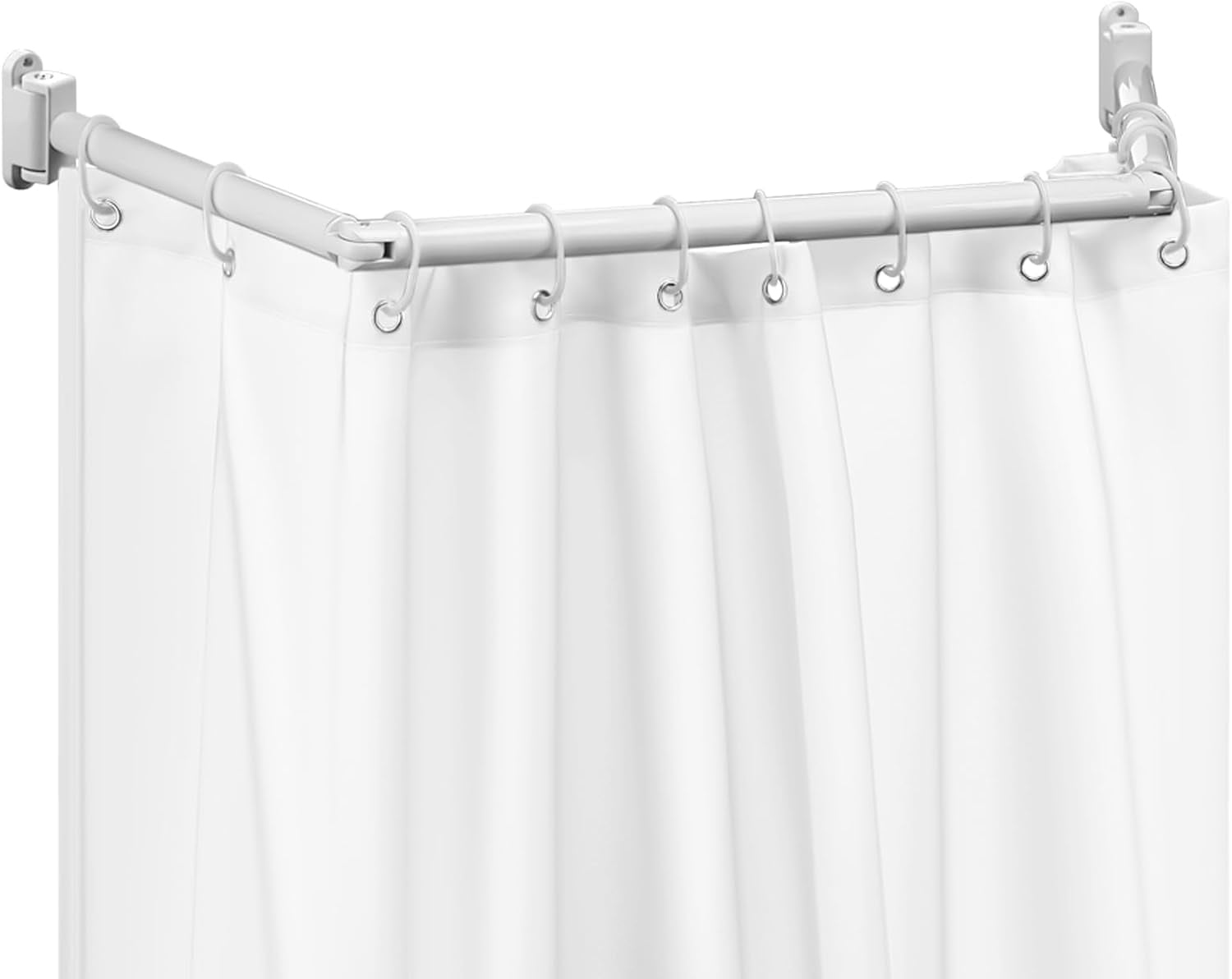 Rv Shower Curtain Rod for Bathroom, Hinged Design for 35-42 Inch ...