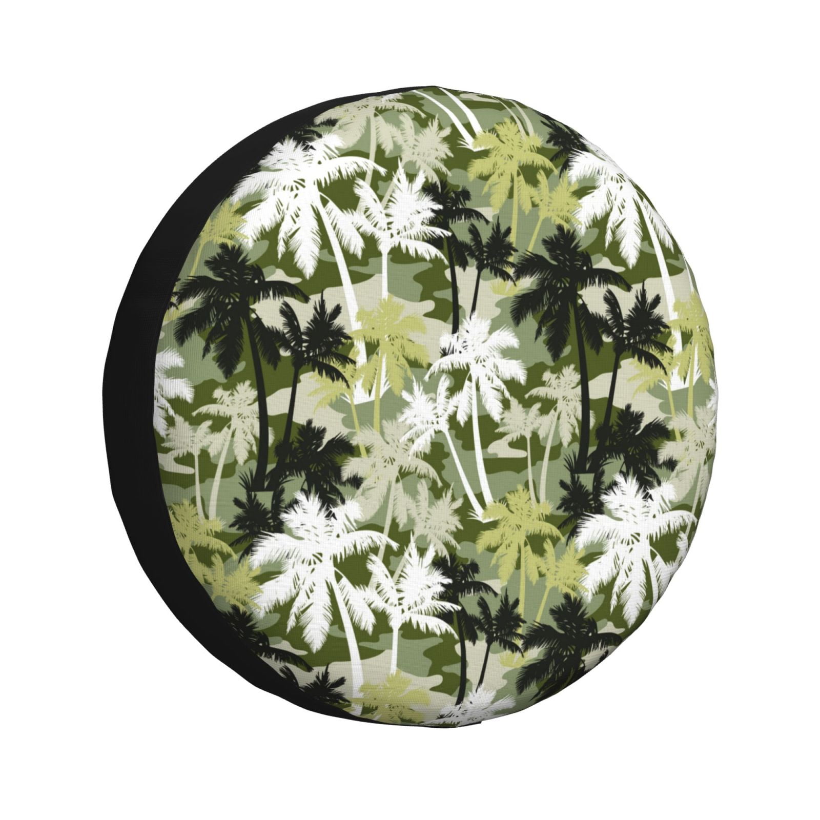 Rv Spare Tire Cover 14 In - Tropical Jungle Camouflage Adjustable Tire ...