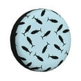 Rv Spare Tire Cover 14 inch - Black tuna fish Tire Covers for Trailers ...