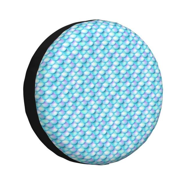 Rv Spare Tire Cover 14 inch - Blue green fish scale texture Tire Covers ...