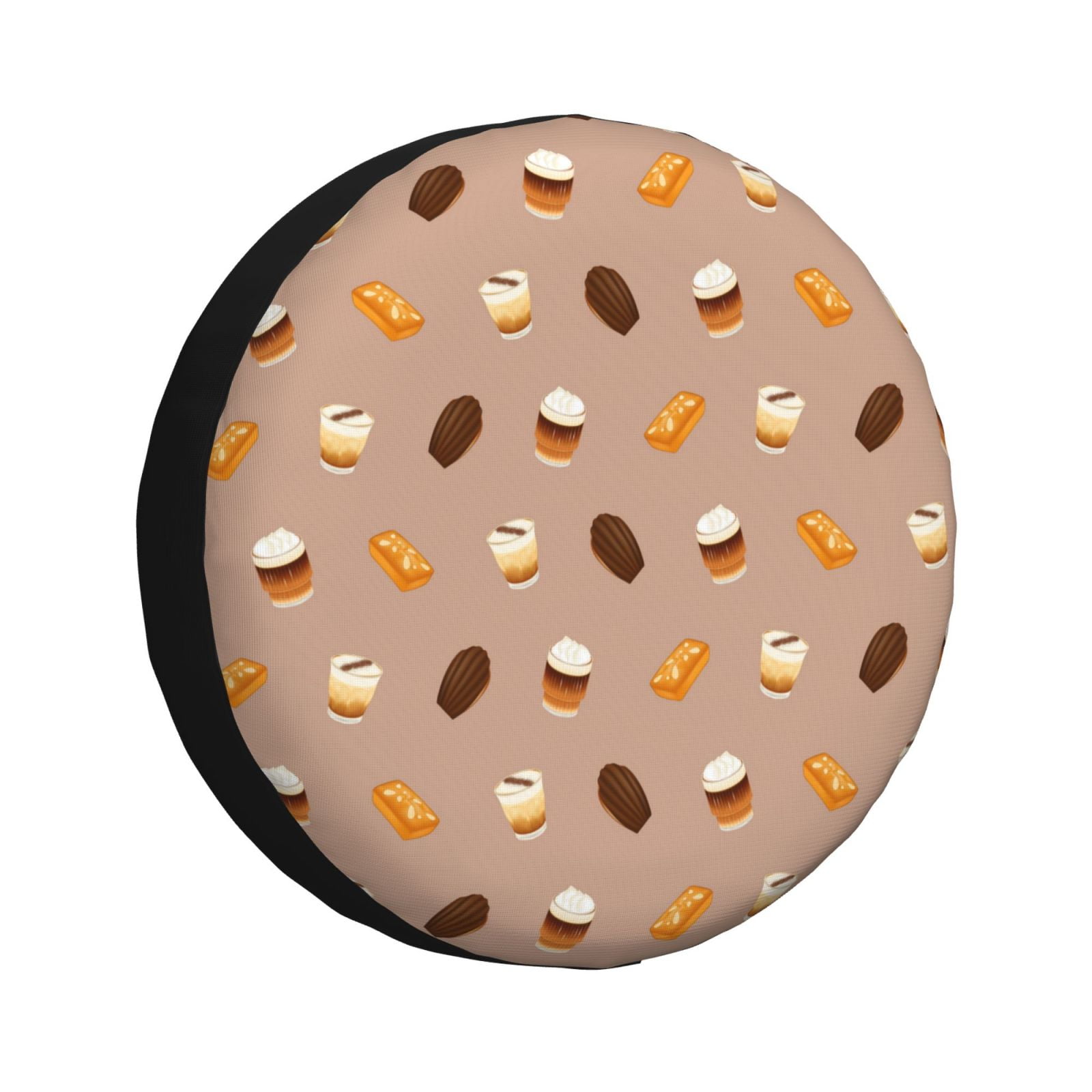 Rv Spare Tire Cover 14 inch - Coffee Biscuit Chocolate Print Tire ...
