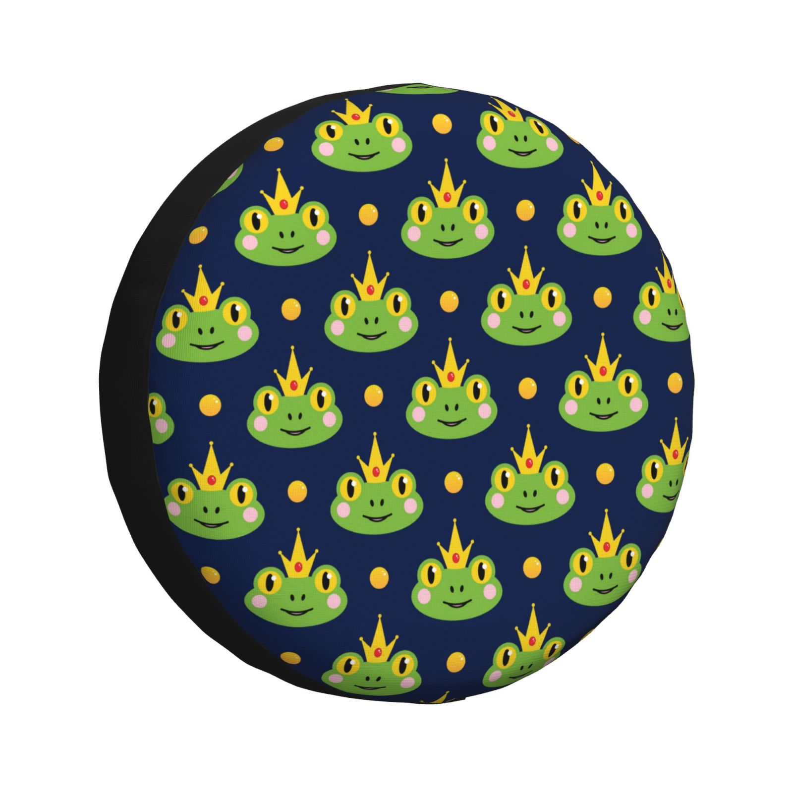 Rv Spare Tire Cover 14 inch - Frog prince crowns navyblue Tire Covers ...