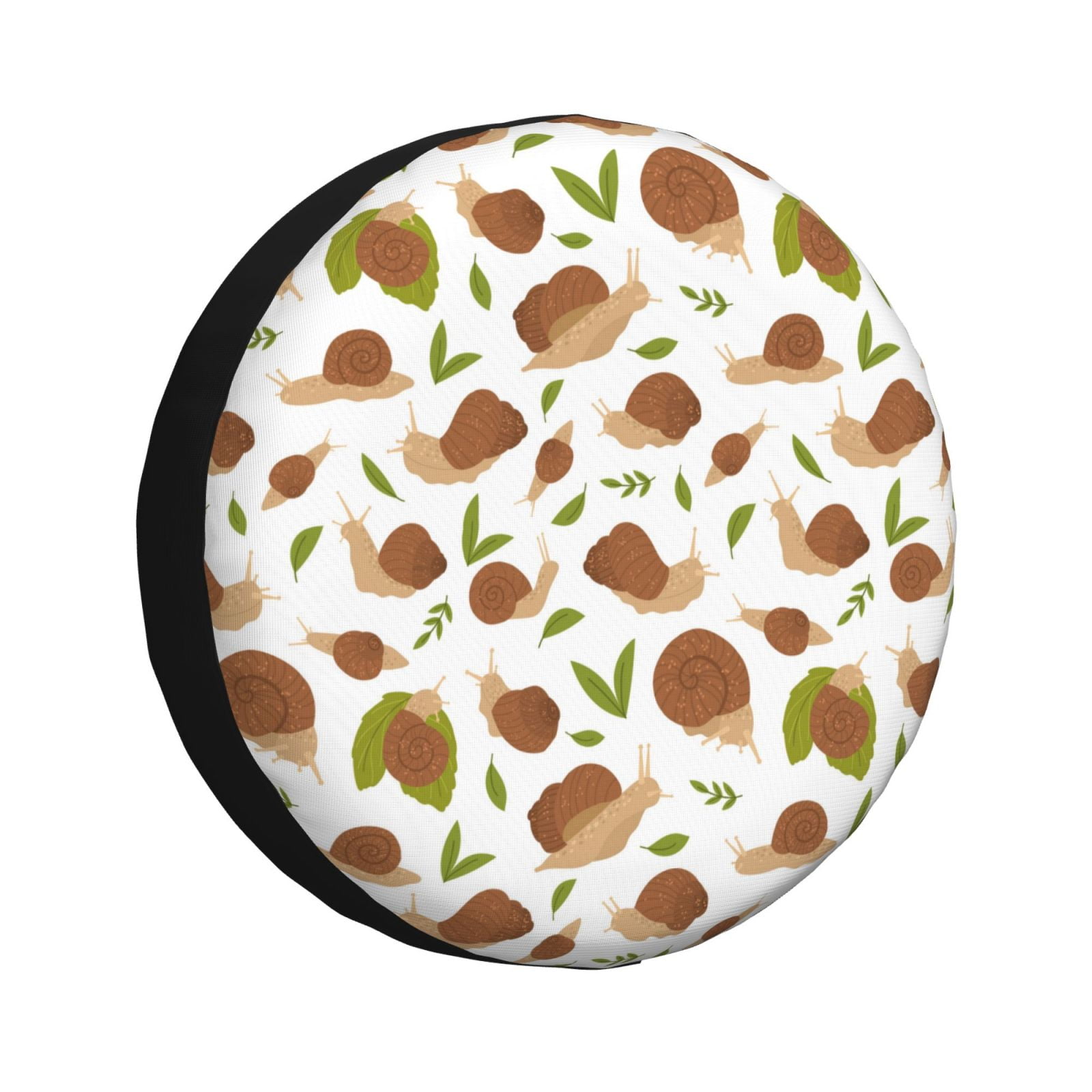 Rv Spare Tire Cover 14 inch - Green Leaf Brown Snails Tire Covers for ...