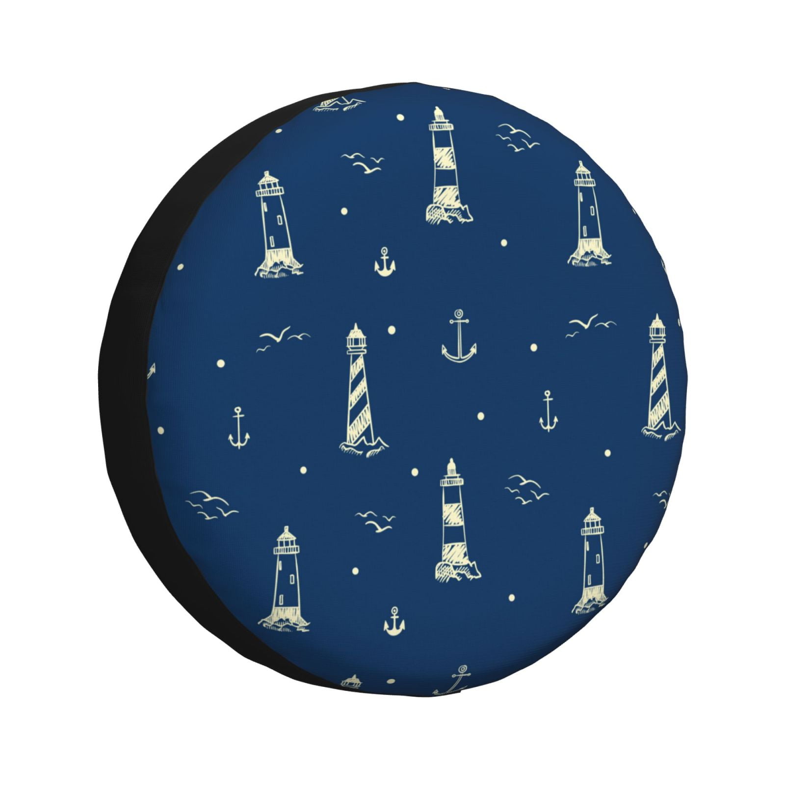 Rv Spare Tire Cover 14 inch - Lighthouses and Anchors Tire Covers for ...