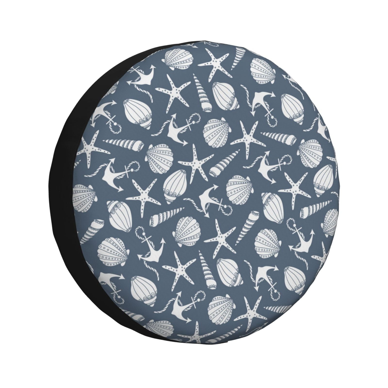 Rv Spare Tire Cover 14 inch - Seashells anchors starfishes vintage Tire ...