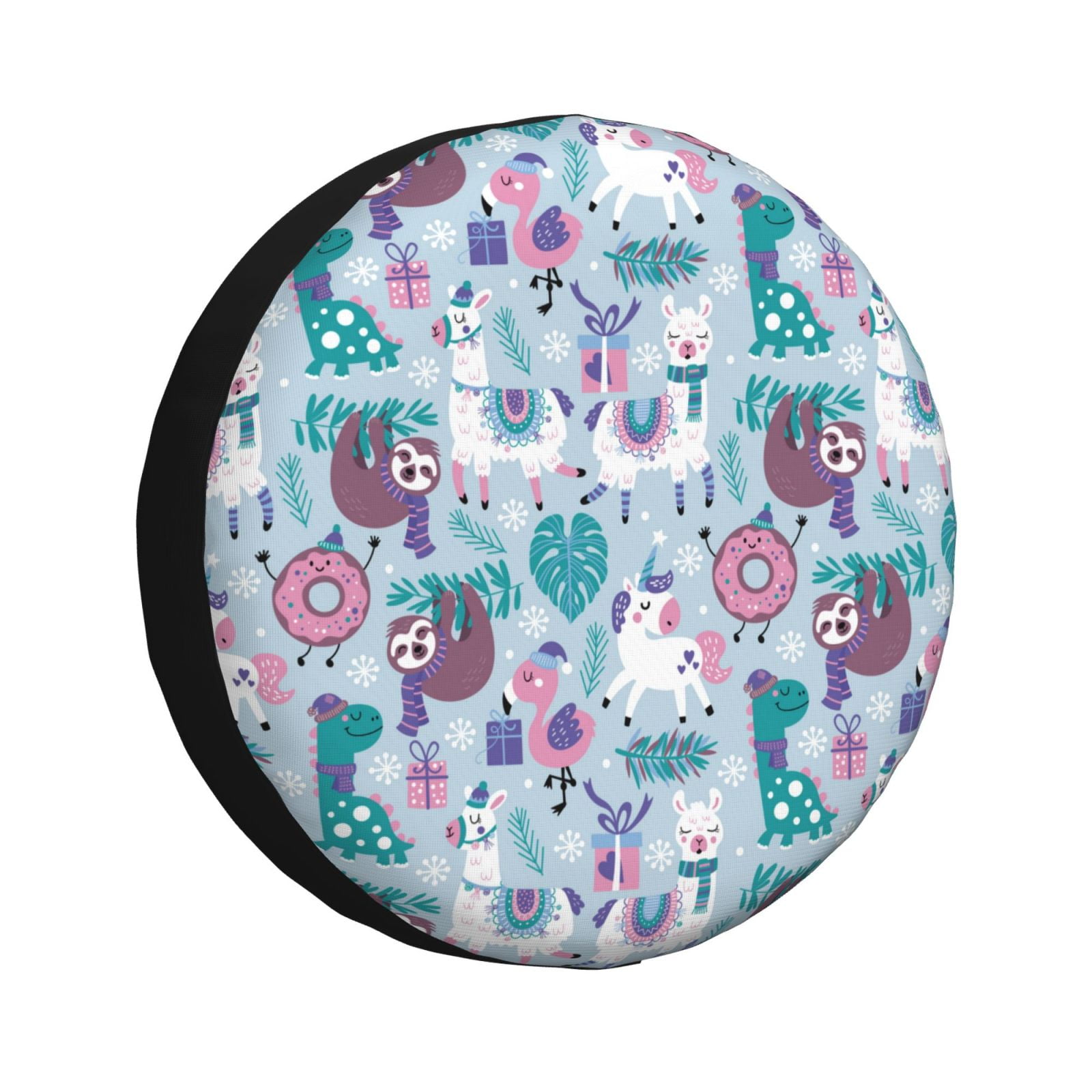 Rv Spare Tire Cover 14 inch - alpaca sloth Tire Covers for Trailers ...