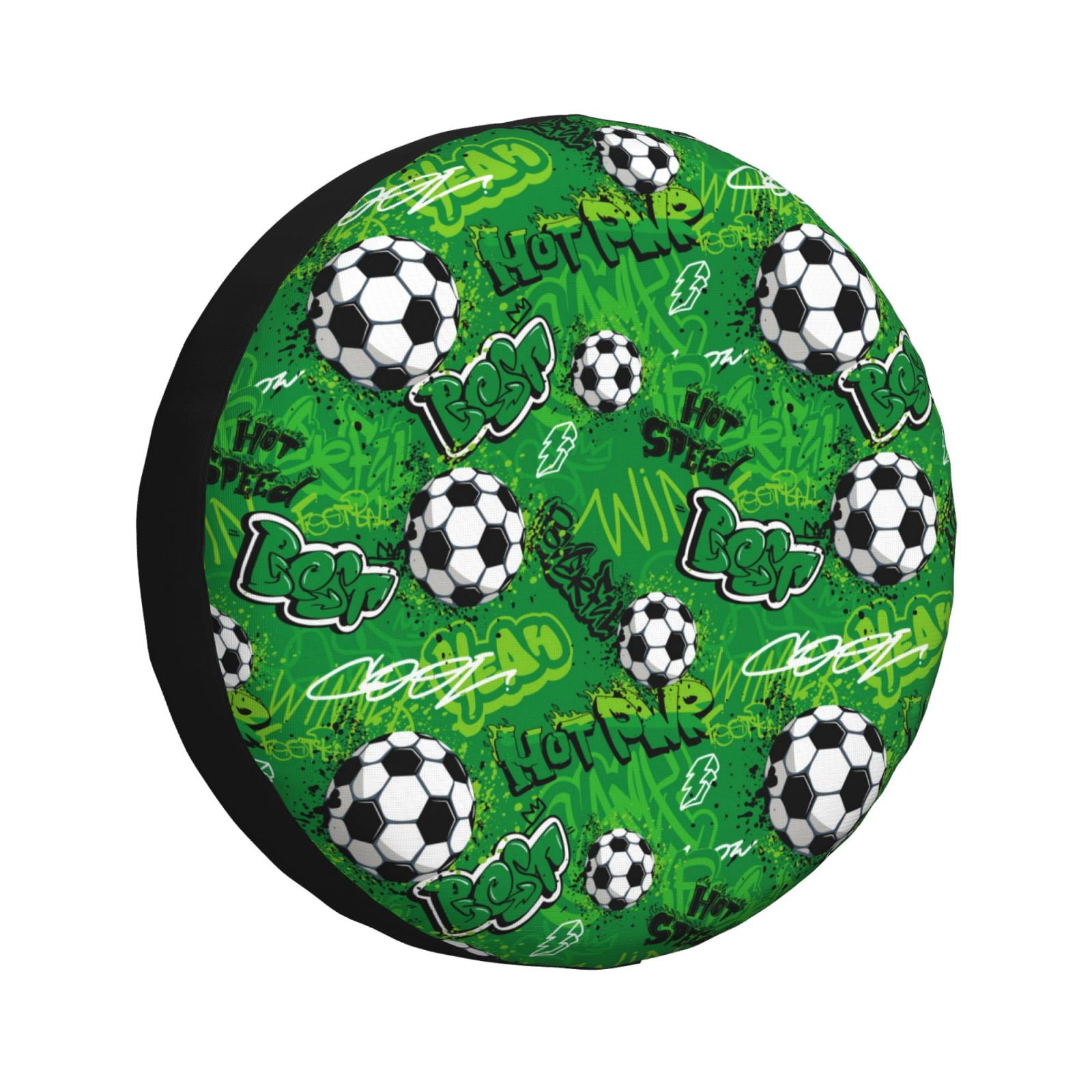 Rv Spare Tire Cover 14 inch - cool green soccer football Tire Covers ...