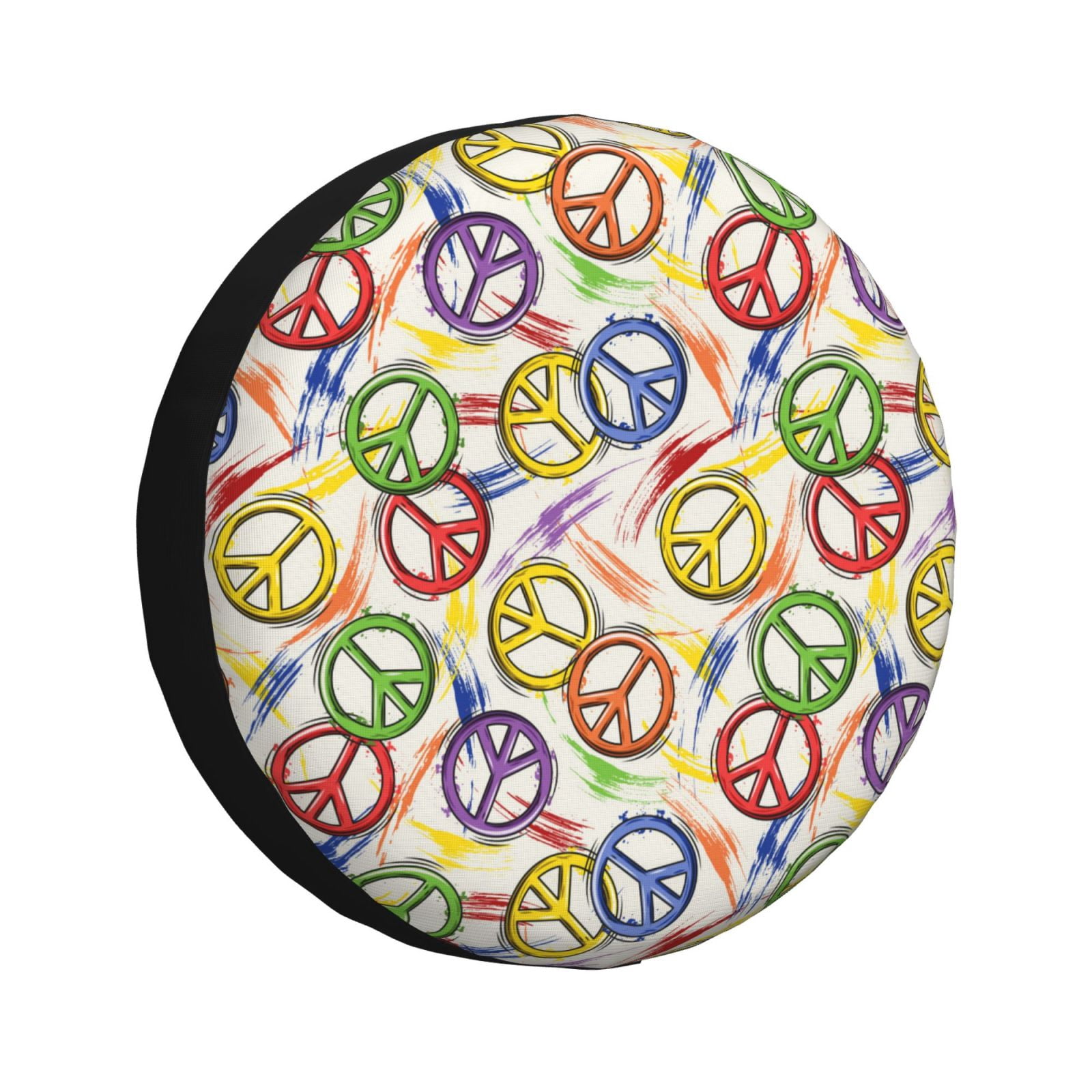 Rv Spare Tire Cover 14 inch - peace sign hippie style Tire Covers for ...