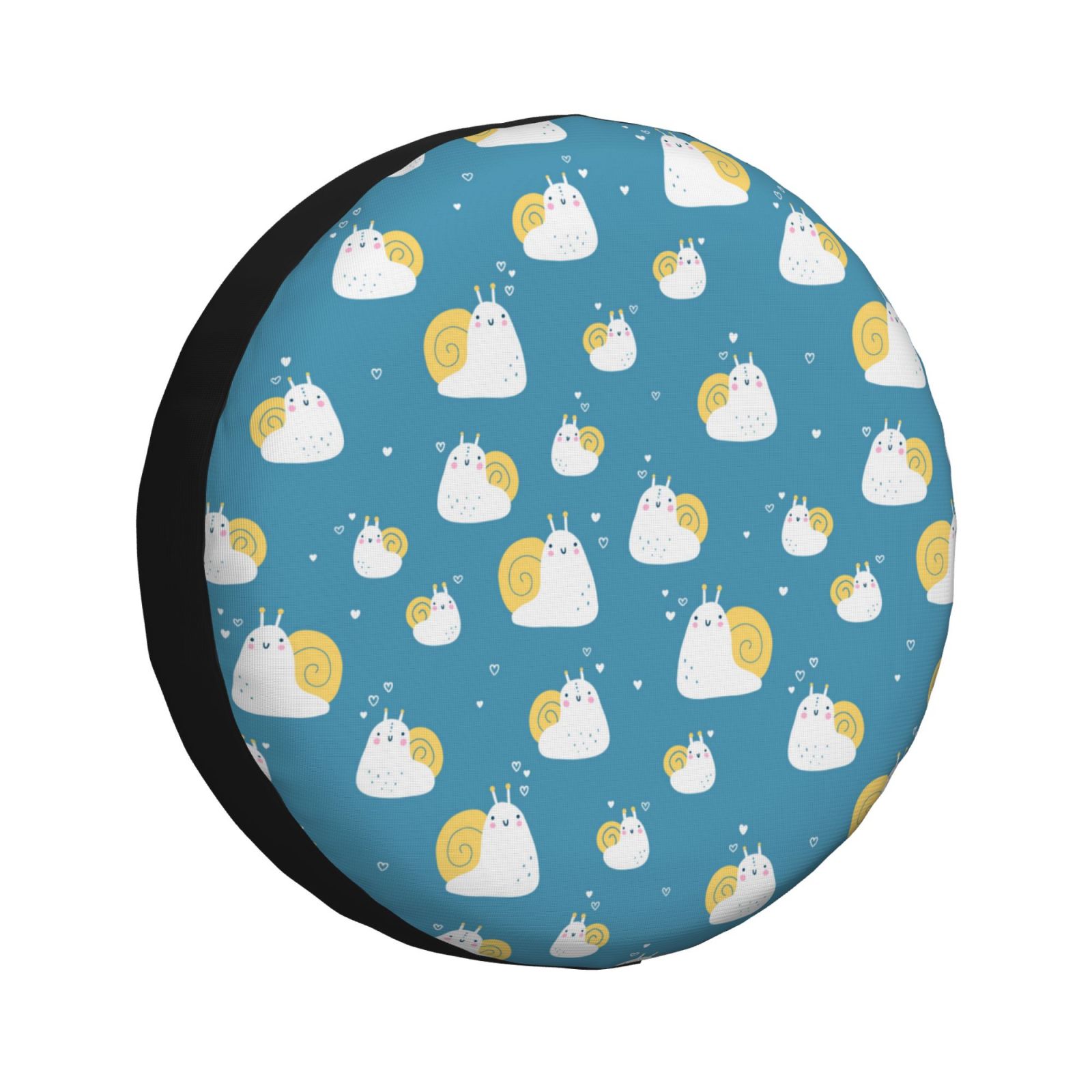Rv Spare Tire Cover 15 In - Cute Snail Print Blue Adjustable Tire ...