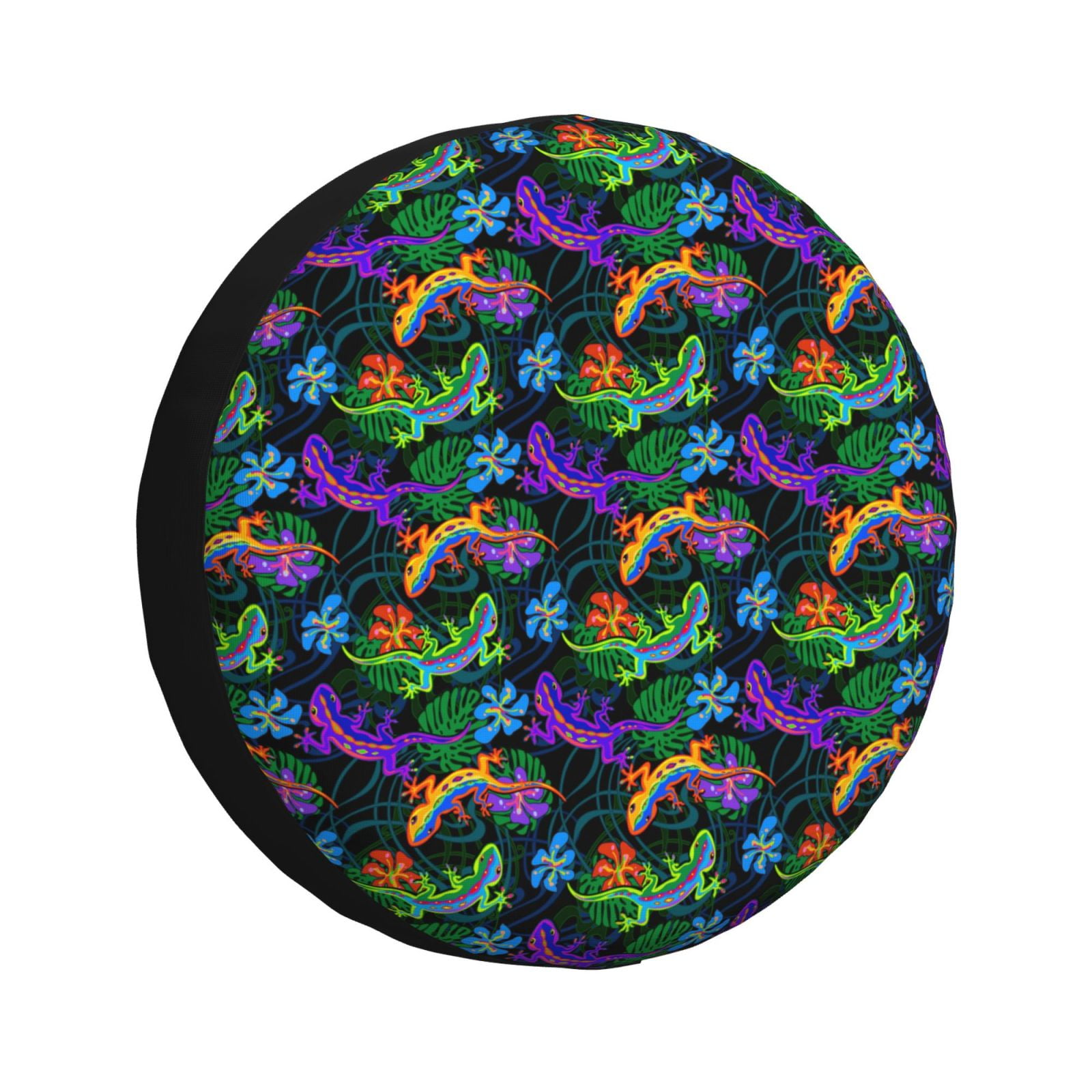Rv Spare Tire Cover 15 inch - Artistic Colorful Gecko Lizard Tire ...