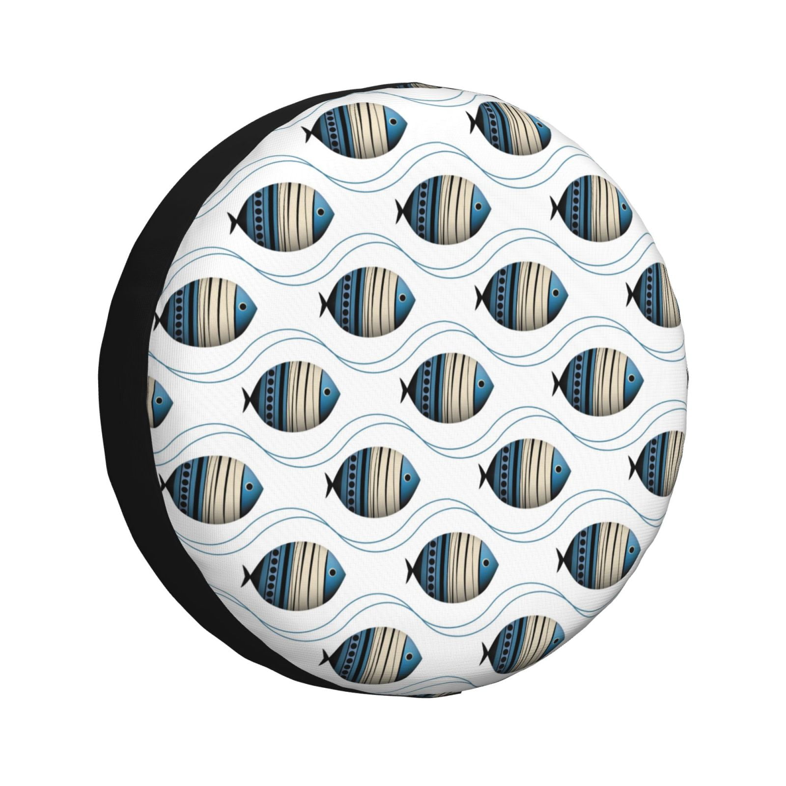 Rv Spare Tire Cover 15 inch - Blue swimming fish Tire Covers for ...