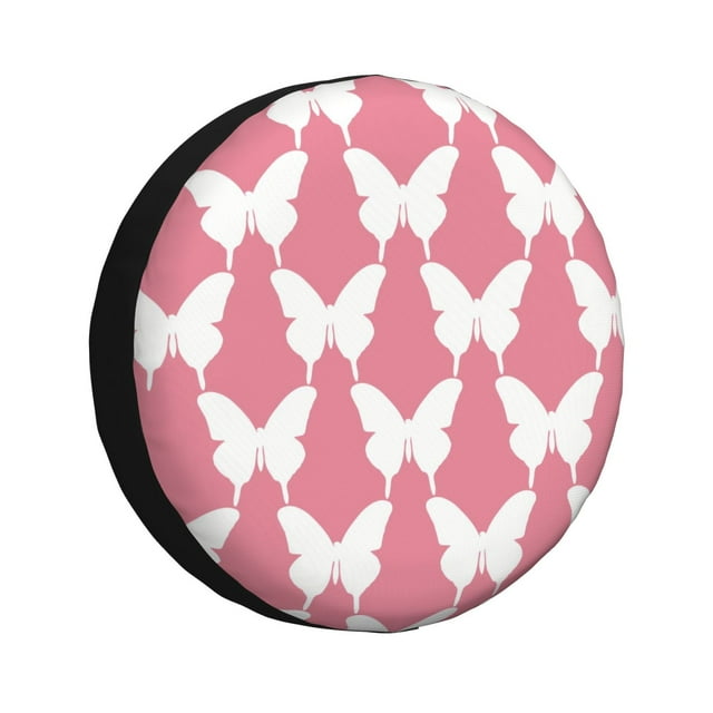 Rv Spare Tire Cover 15 inch - Butterfly k pink Tire Covers for Trailers ...