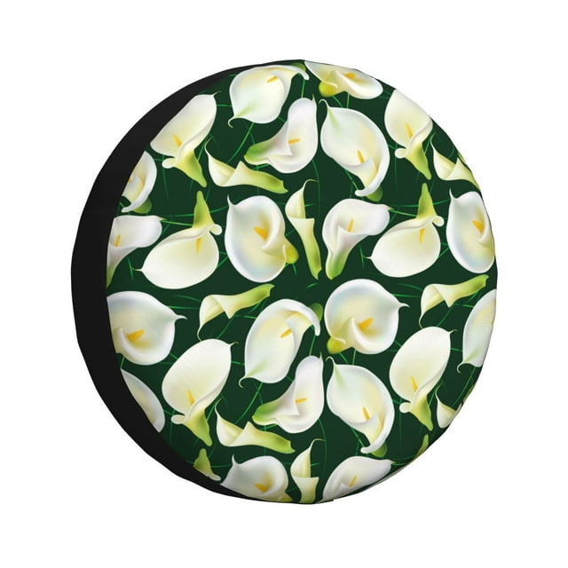 Rv Spare Tire Cover 15 inch - Calla Lily Flowers Petal Tire Covers for ...