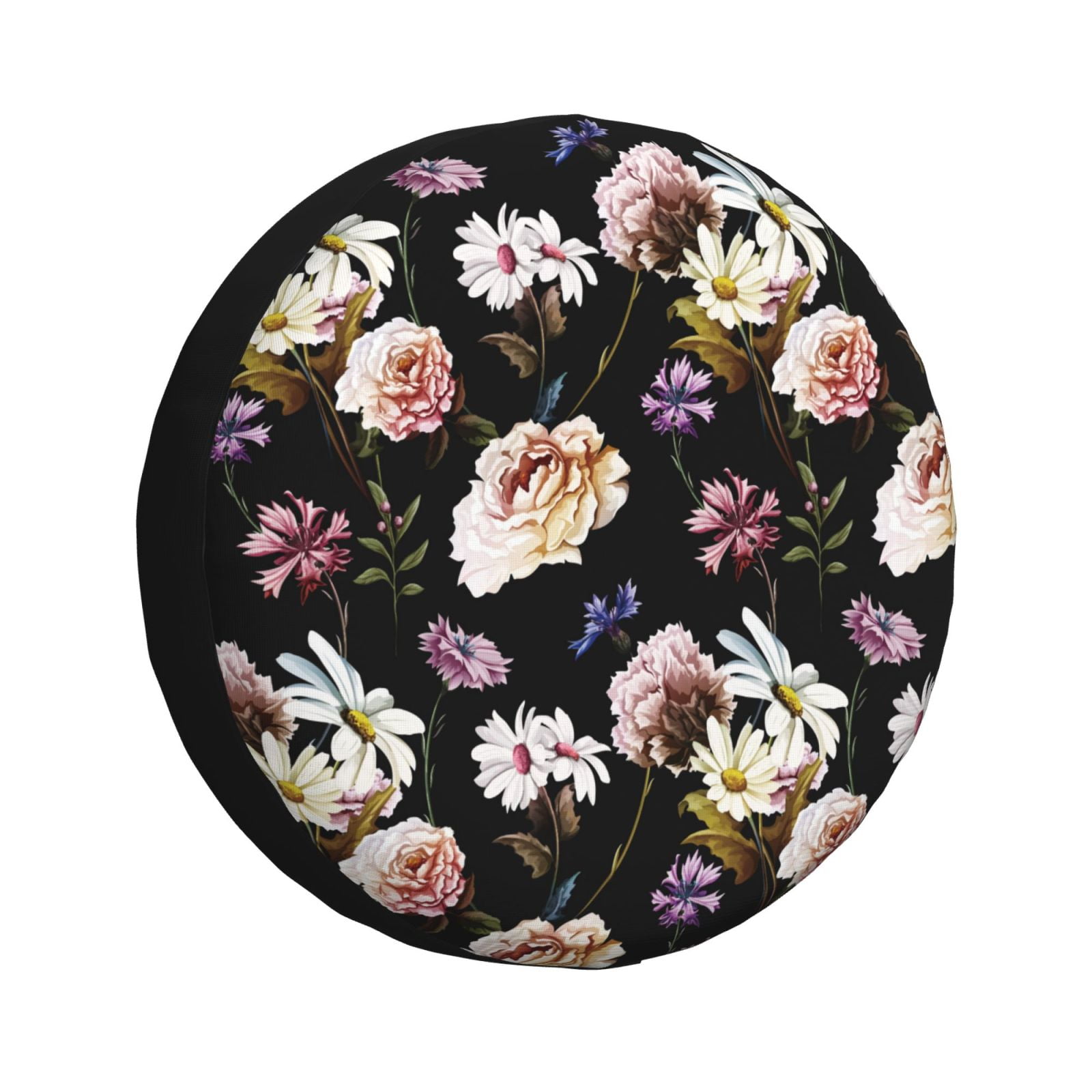 Rv Spare Tire Cover 15 inch - Carnations Flowers Daisy Tire Covers for ...