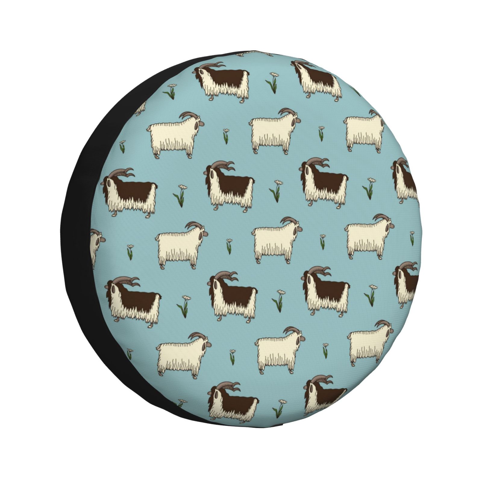 Rv Spare Tire Cover 15 inch - Cartoon Cute Goat Flower Tire Covers for ...