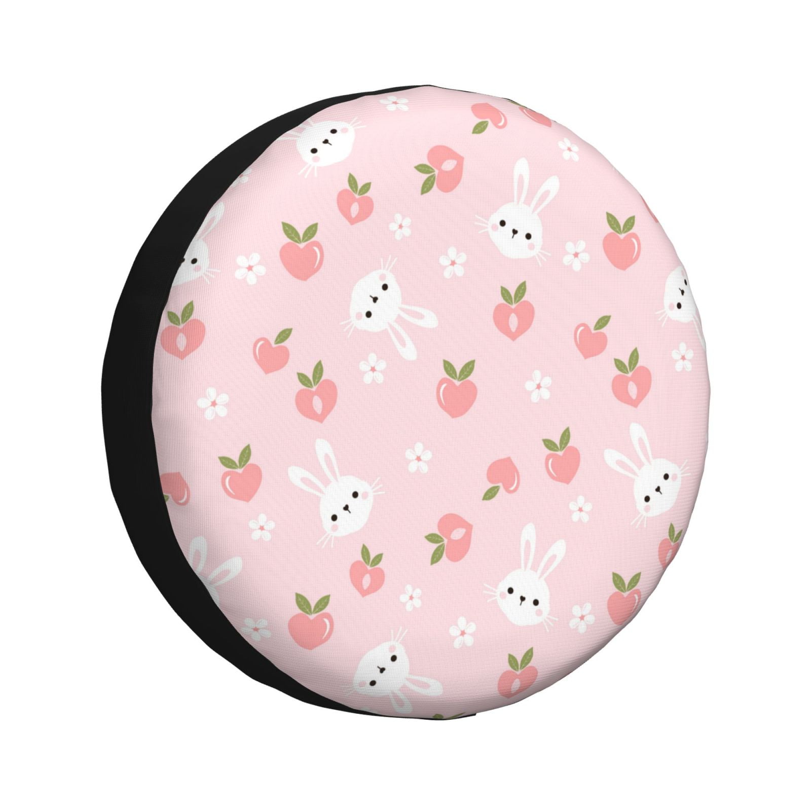 Rv Spare Tire Cover 15 inch - Cartoon Cute Rabbit Flower Pink Tire ...