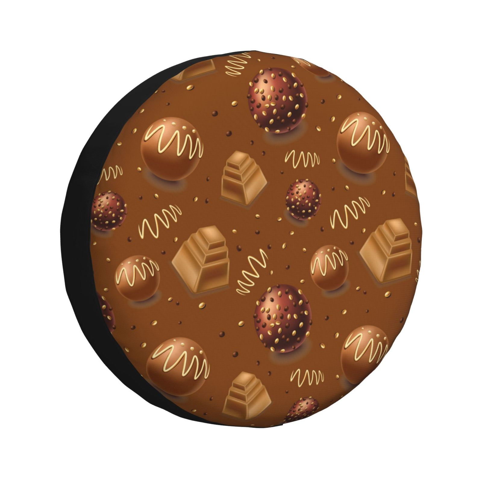 Rv Spare Tire Cover 15 inch - Chocolate Pattern No.9052 Tire Covers for Trailers, Adjustable ...