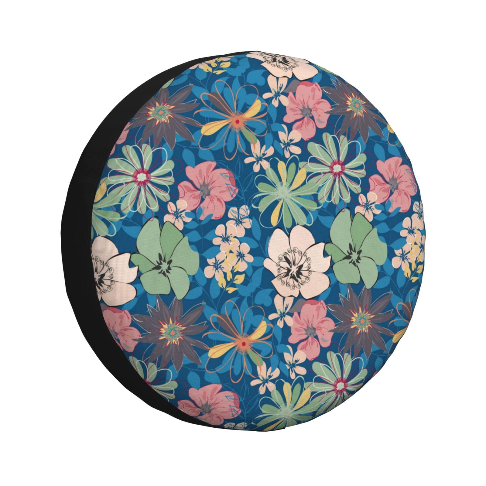 Rv Spare Tire Cover 15 inch - Colorful flowers AA Tire Covers for ...