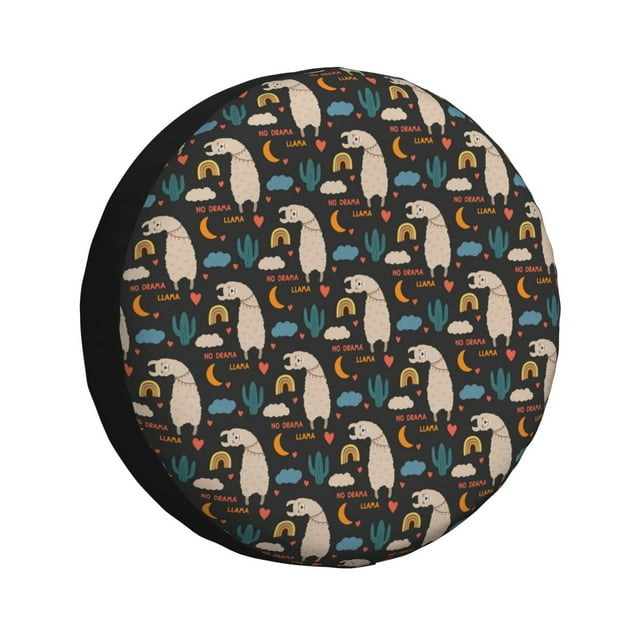 Rv Spare Tire Cover 15 inch - Funny Cute Alpaca Moon Cactus Tire Covers ...