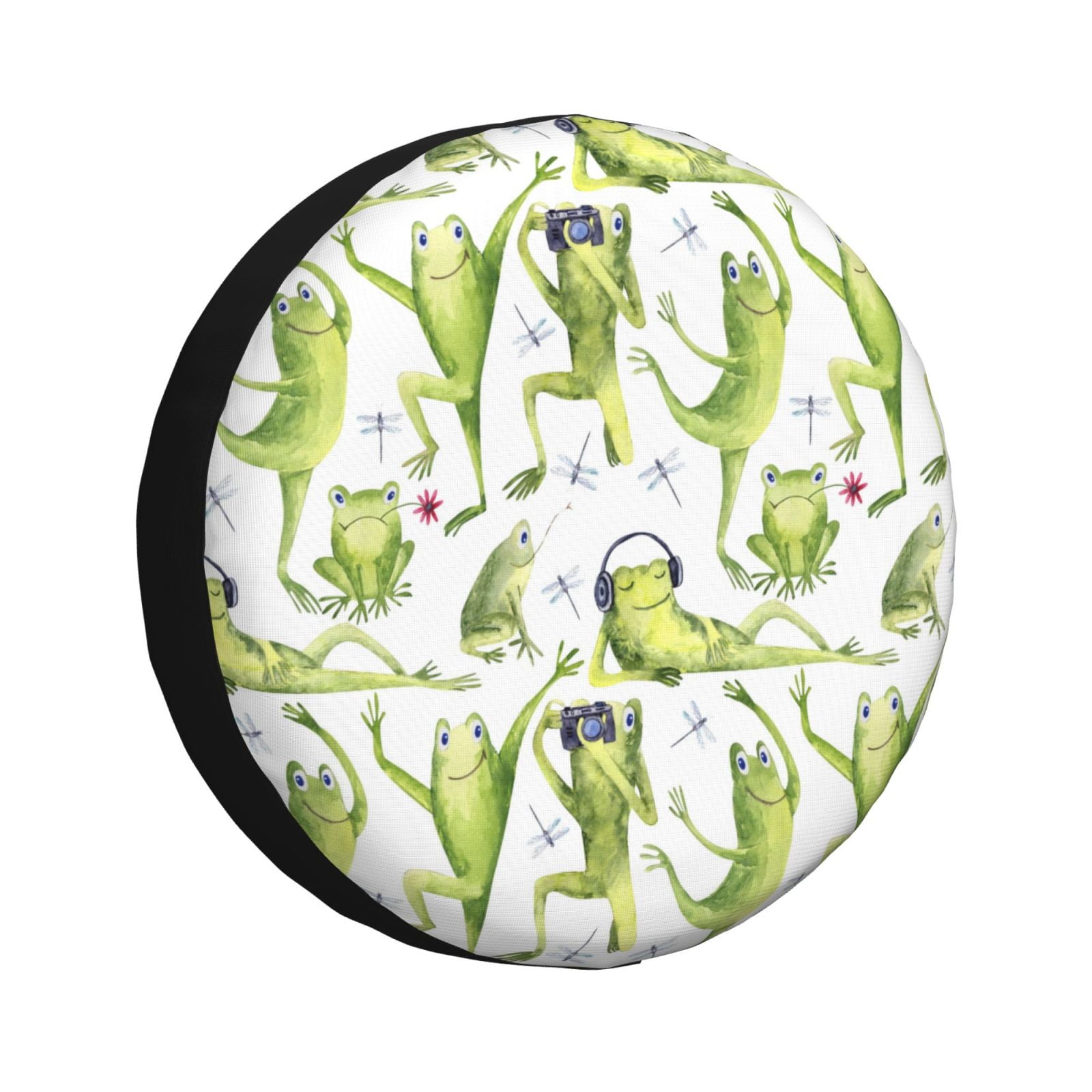 Rv Spare Tire Cover 15 inch - Funny Frogs dancing camera cute Tire ...