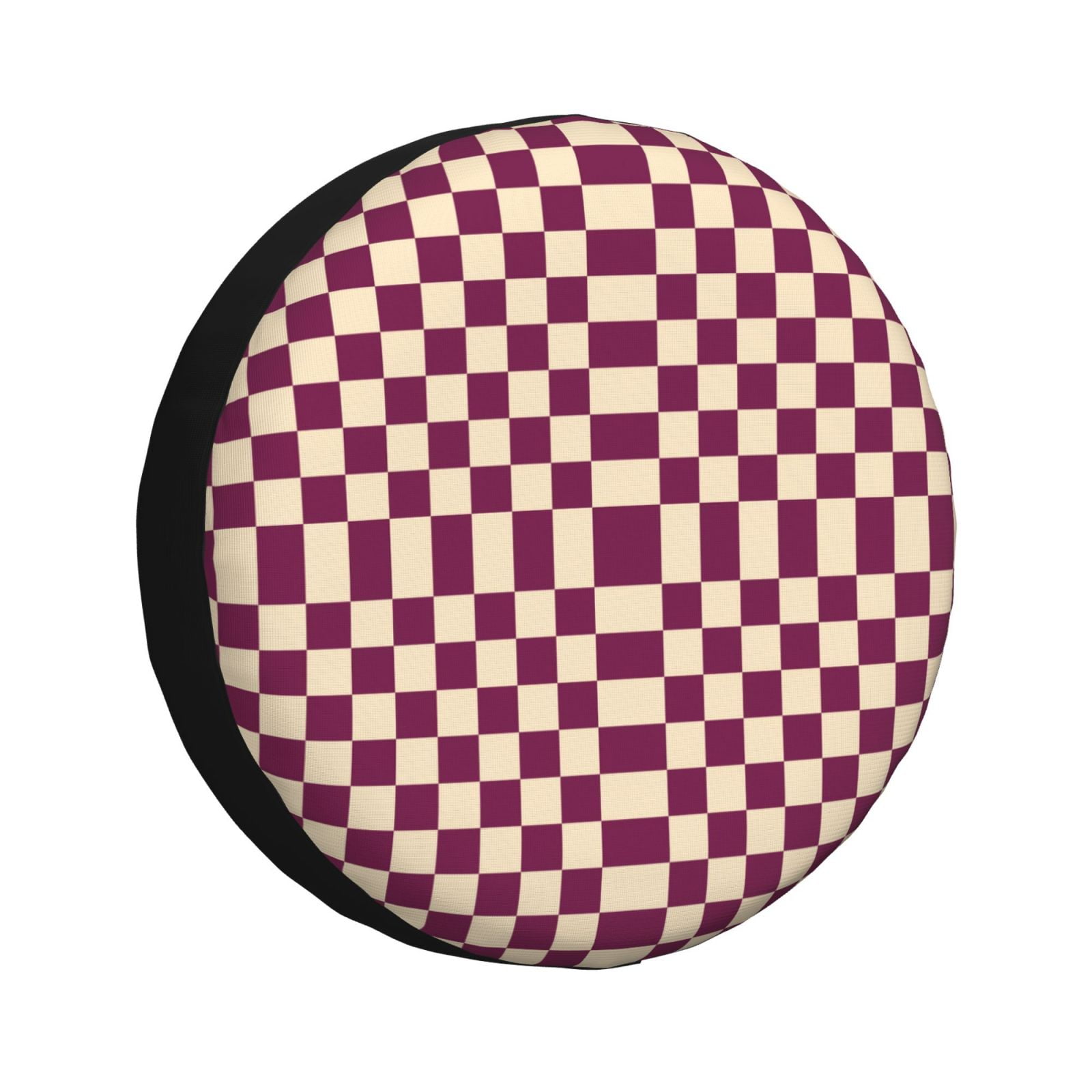 Rv Spare Tire Cover 15 inch - Groovy hippie checkered vintage Tire ...