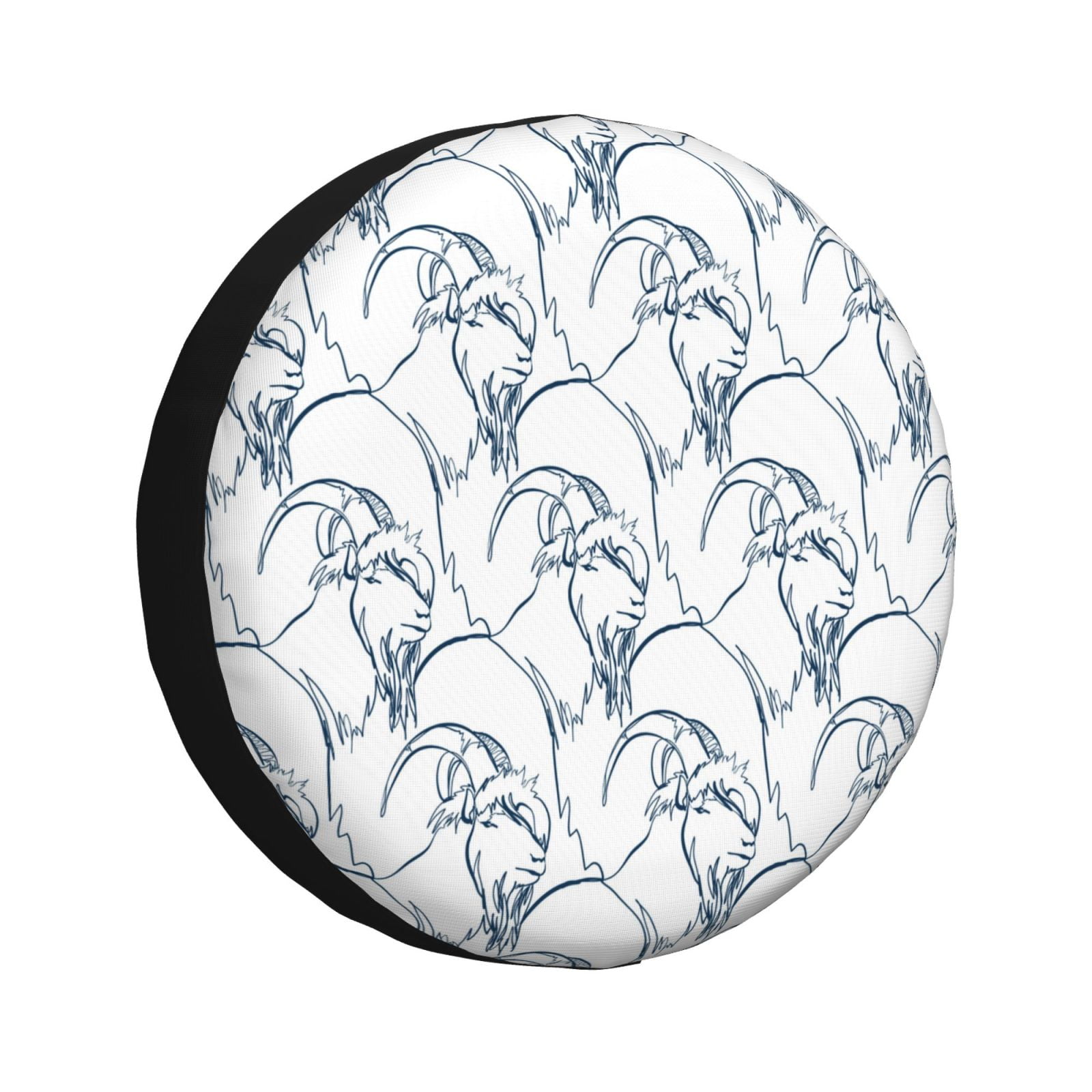 Rv Spare Tire Cover 15 inch - Hand Drawn Line Cool Goat Tire Covers for ...