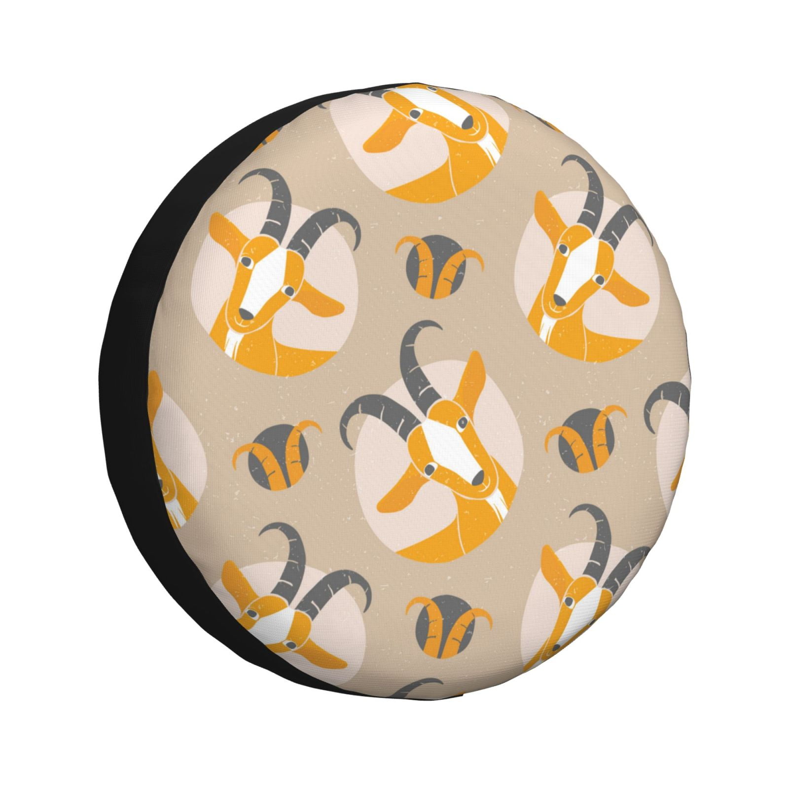 Rv Spare Tire Cover 15 inch - Hand Drawn Yellow Cute Goat Tire Covers ...