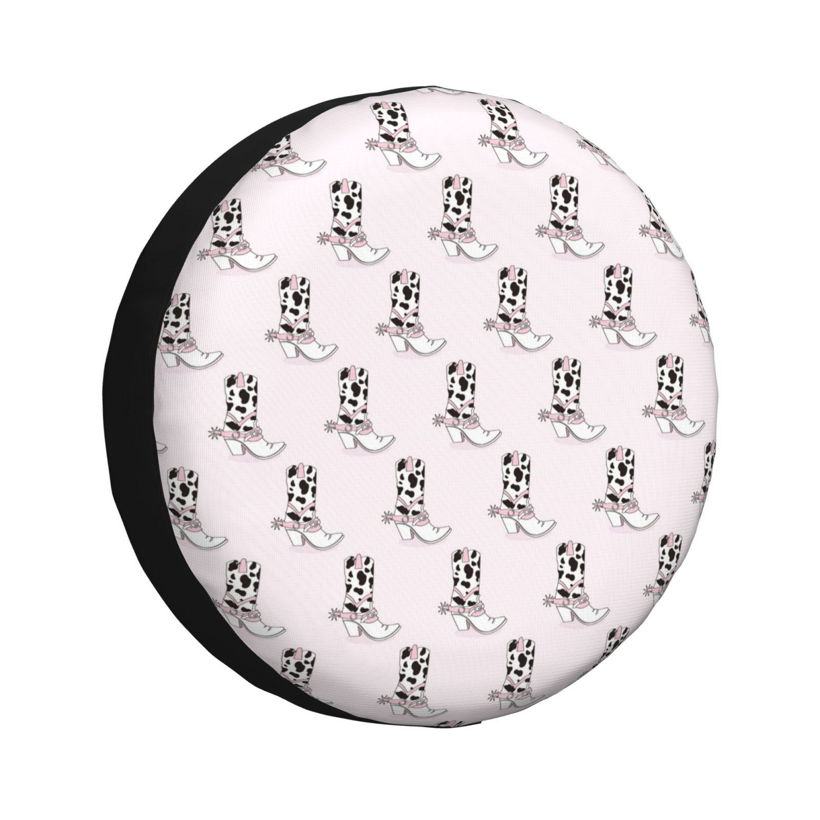 Rv Spare Tire Cover 15 inch - Modern Cartoon Cow Print Boots Tire ...