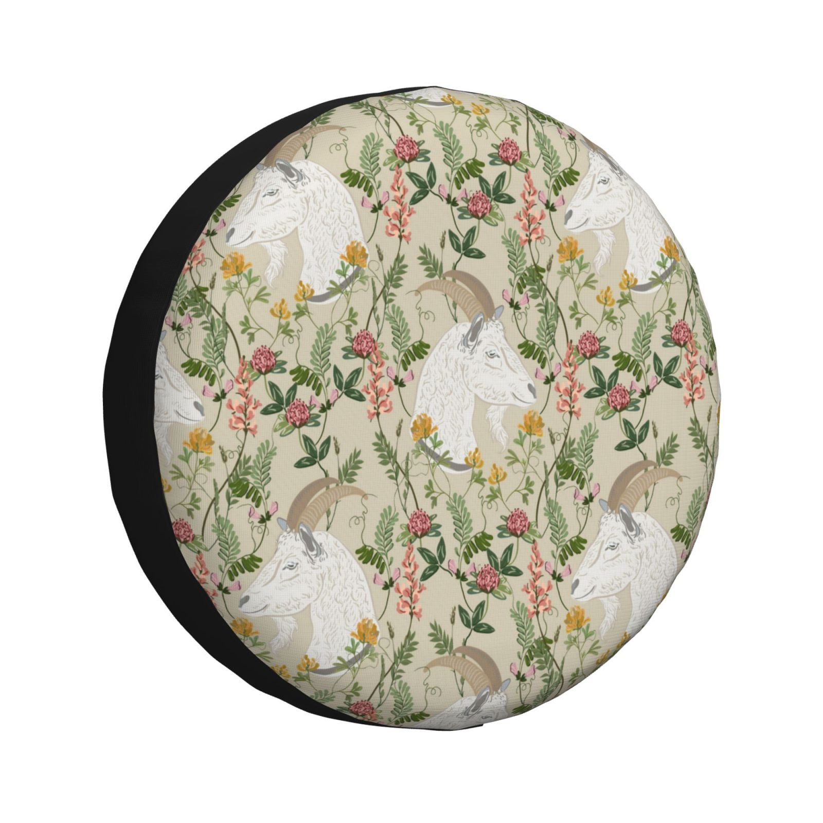Rv Spare Tire Cover 15 inch - Painted Cute Goat Head Flower Tire Covers ...
